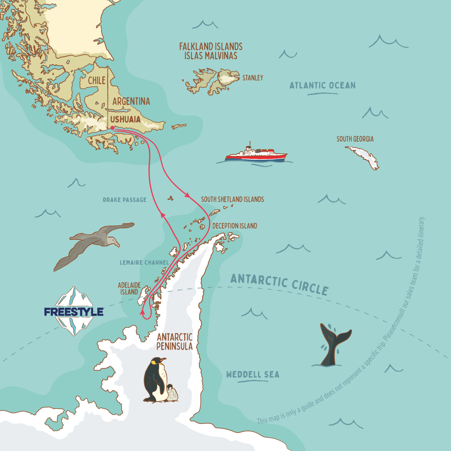 Crossing the Antarctic Circle